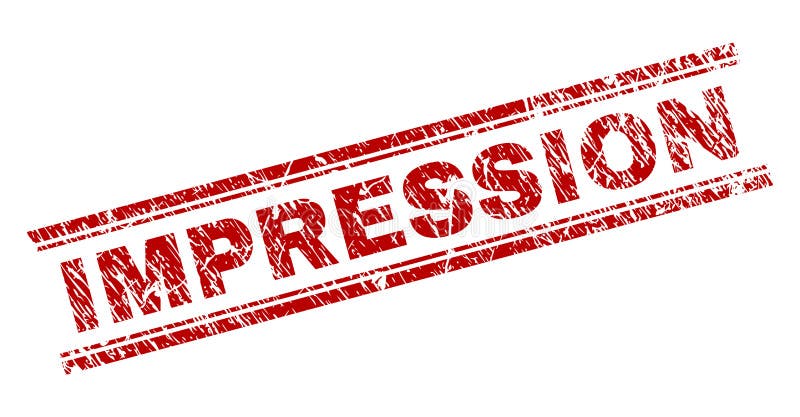 Scratched Textured IMPRESSION Stamp Seal Stock Vector - Illustration of ...