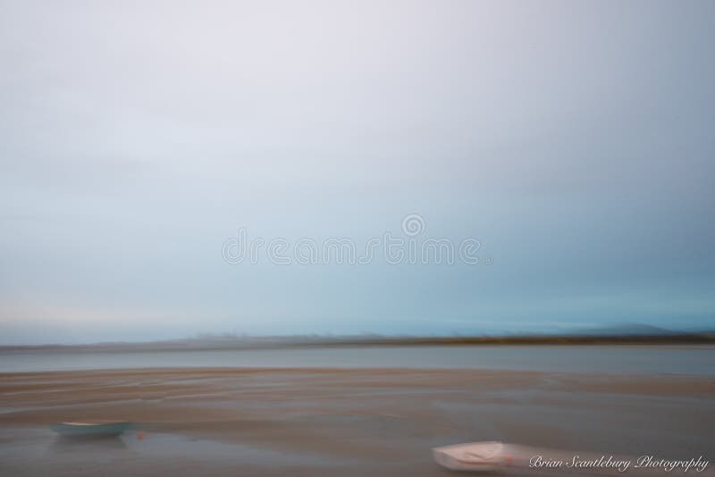Impressionist Beach-side Hues Stock Image - Image of dusk, light: 244299095