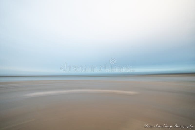 Impressionist Beach-side Hues Stock Image - Image of nature, abstract ...