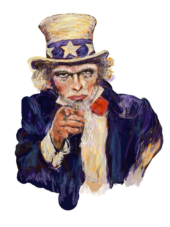 Impressionist Uncle Sam editorial photo. Illustration of uncle - 48657021