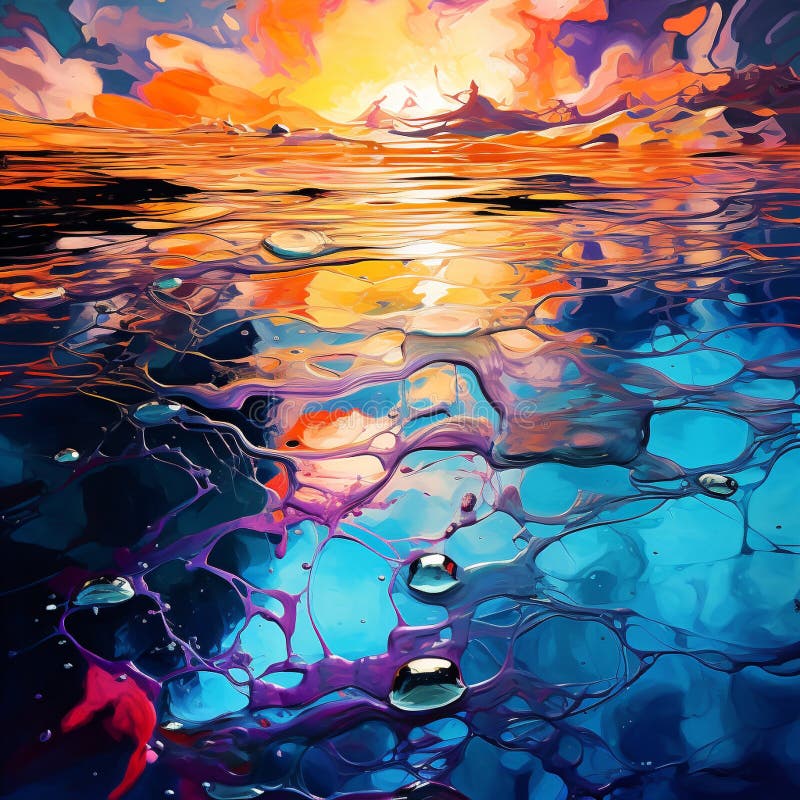 Impressionistic Mirroring stock photo. Image of reflection - 291249106