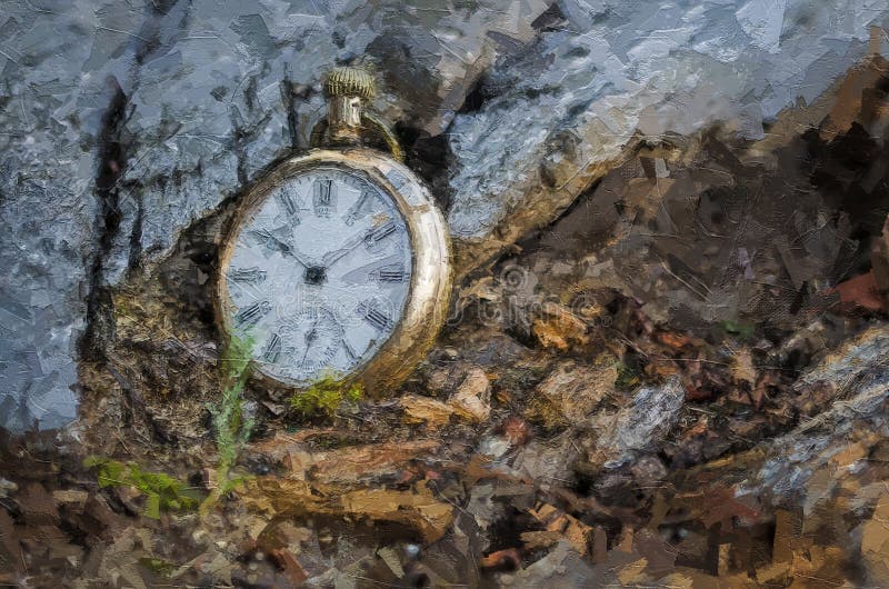 Impressionistic Style Artwork of the Relentless and Unstoppable Passage ...