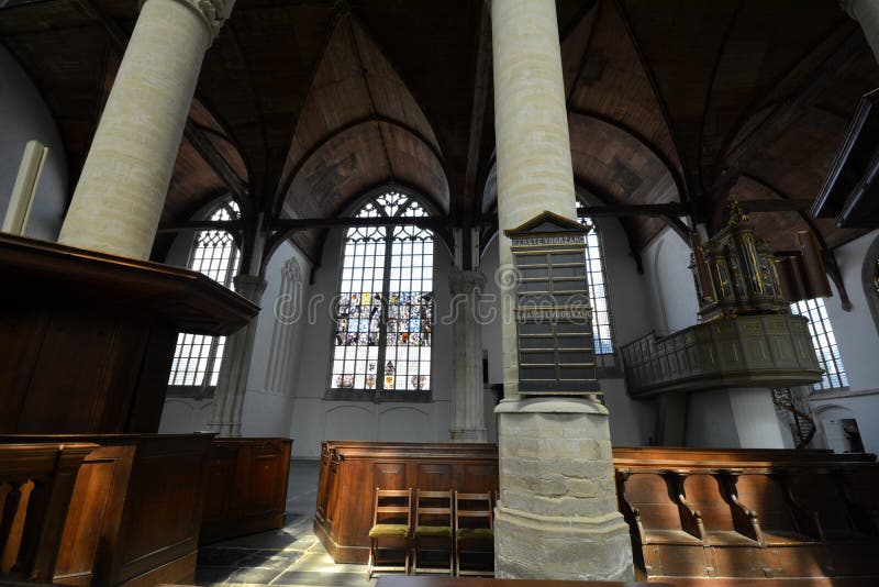 Impressions of the Oude Kerk. Old Church in Amsterdam, Netherlands ...