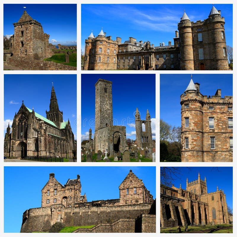 Scotland collage stock photo. Image of landscape, autumn - 44260494