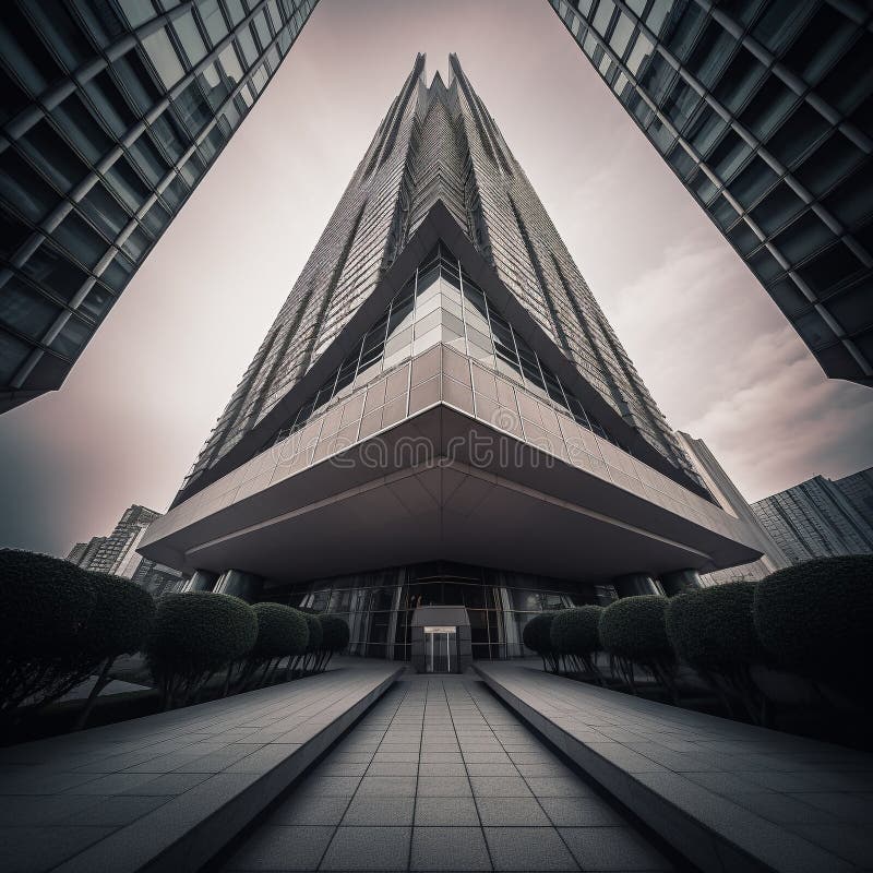 Impressive Architecture a Unique Building Showcase Stock Illustration ...