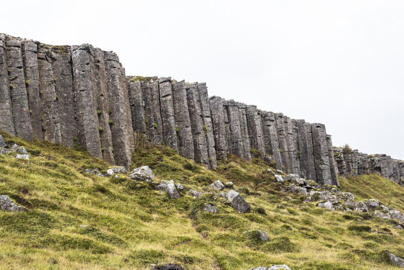 Impressive Basalt Rock Formations on Snaefellsnes, Iceland Stock Photo ...