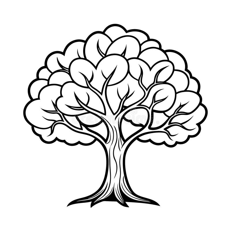 Impressive Cashew Tree Vector Design Stock Image - Illustration of ...