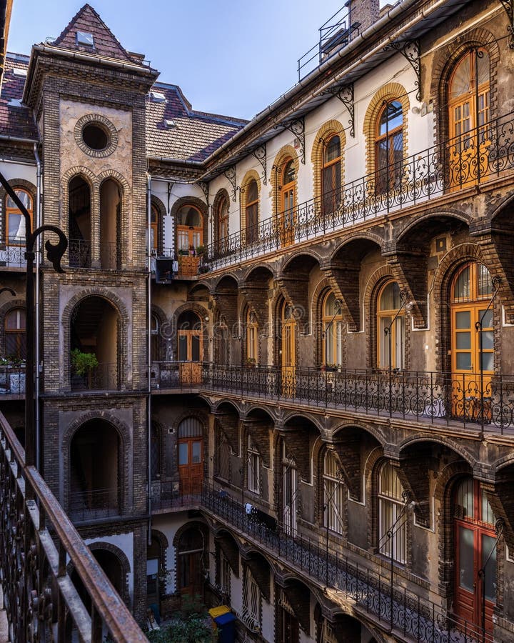 Impressive Classical Building in the Heart of Budapest, Hungary, with a ...