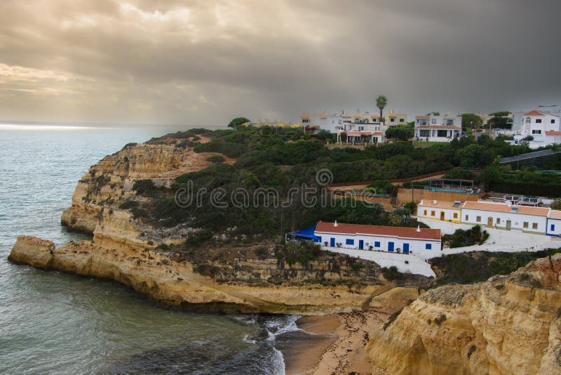 Benagil Caves Site in Southern Portugal Stock Image - Image of view ...