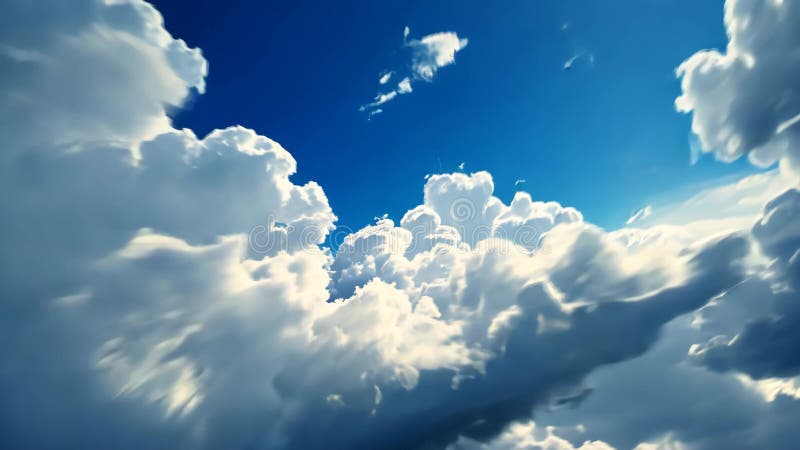 Impressive Cloud Formations in a Clear Blue Sky during Midday Light ...