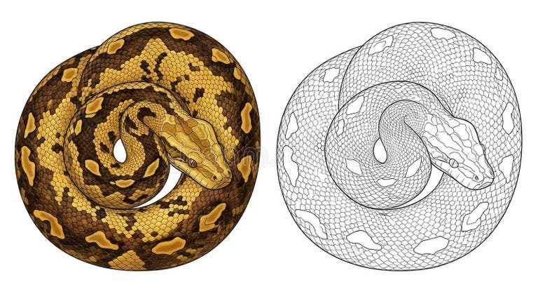 Python Coloring Page Stock Illustrations – 192 Python Coloring Page Stock Illustrations, Vectors ...
