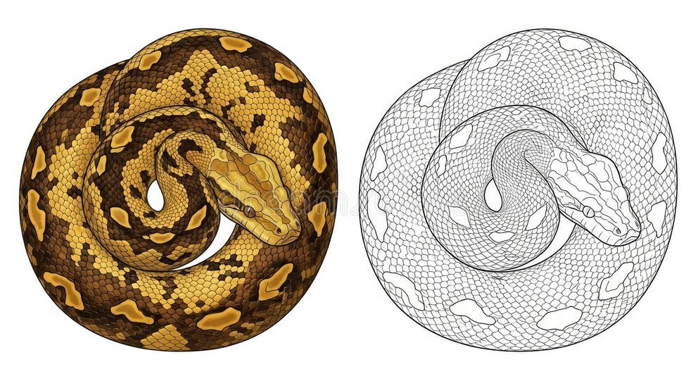 Python Coloring Page Stock Illustrations – 192 Python Coloring Page Stock Illustrations, Vectors ...