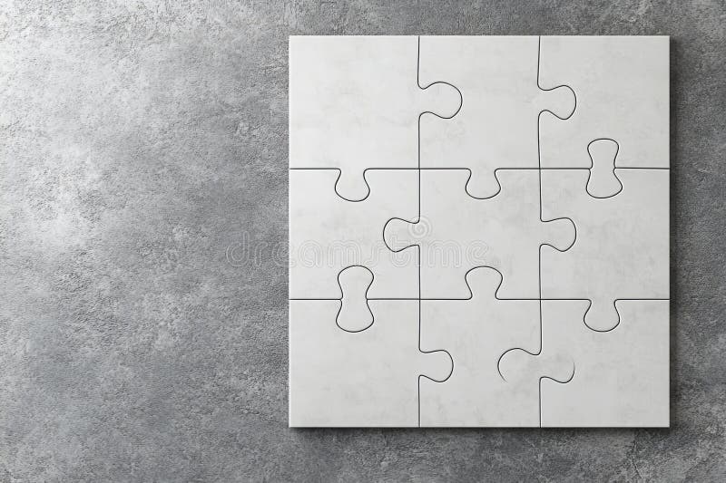 This Impressive 3D Clear Jigsaw Puzzle Mockup Presents a Blank, Fully ...