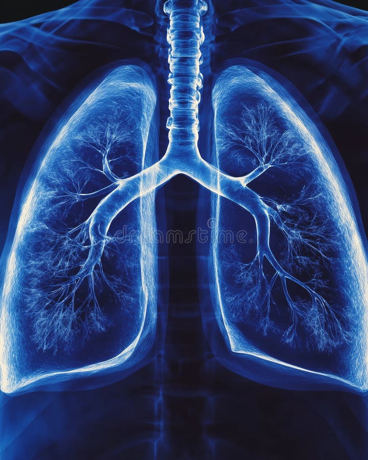 An Impressive 3D Representation of the Human Lungs, Illustrating the ...