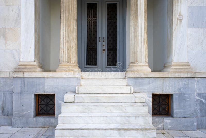 Impressive Entrance with Marble Columns, Classical Architecture ...
