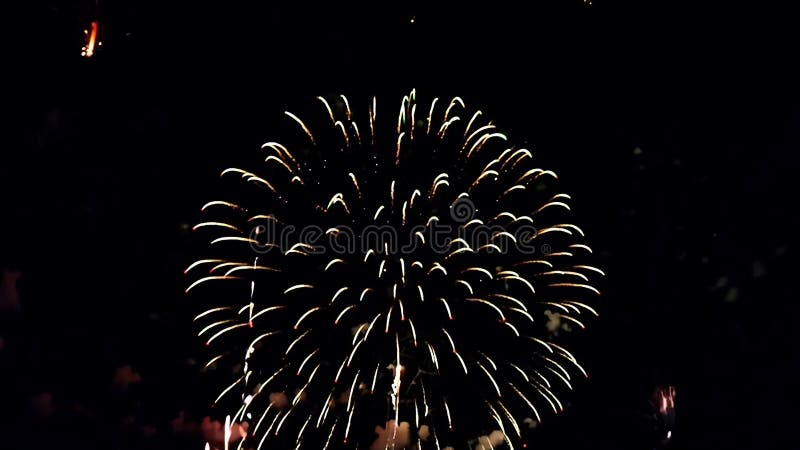 An Impressive Firework Display with Lots of Explosions Against a Dark ...