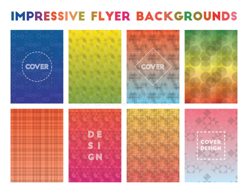 Impressive Flyer Backgrounds. Stock Vector - Illustration of future ...