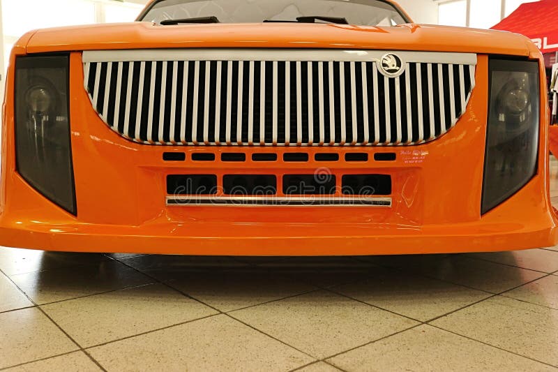 Impressive Front Mask of Heavily Tuned Car Skoda Garde, Also Called ...