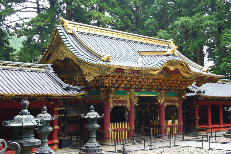 Impressive japanese temple stock image. Image of site - 95978617