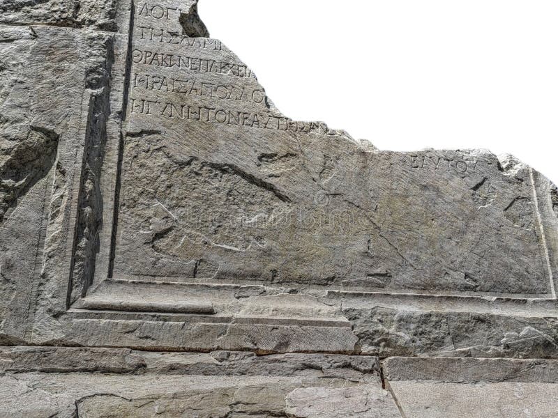 Ancient Greek Marble Slab with Hieroglyphs, Latin Name: Tabula Marmorea ...