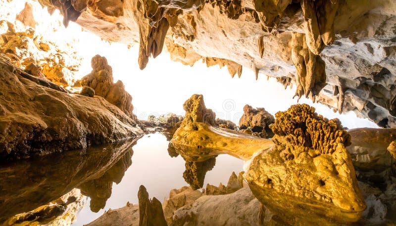 An Impressive Natural Rock Formation with Multiple Cave Like Openings ...