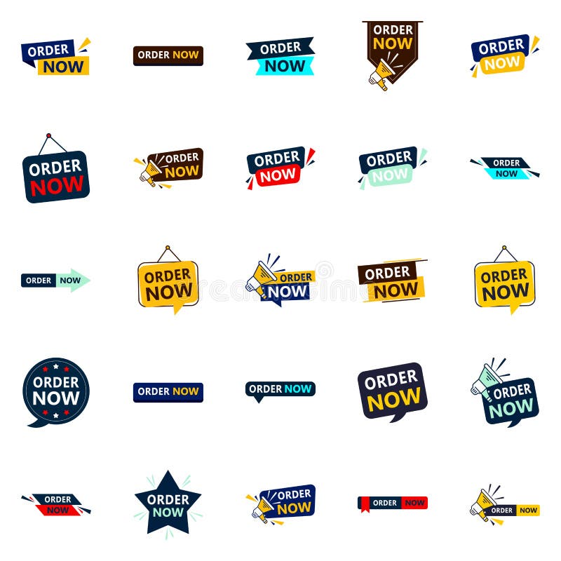25 Impressive Order Now Banners To Help You Stand Out Stock Vector ...