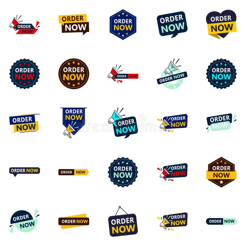 25 Impressive Order Now Banners To Help You Stand Out Stock Vector ...