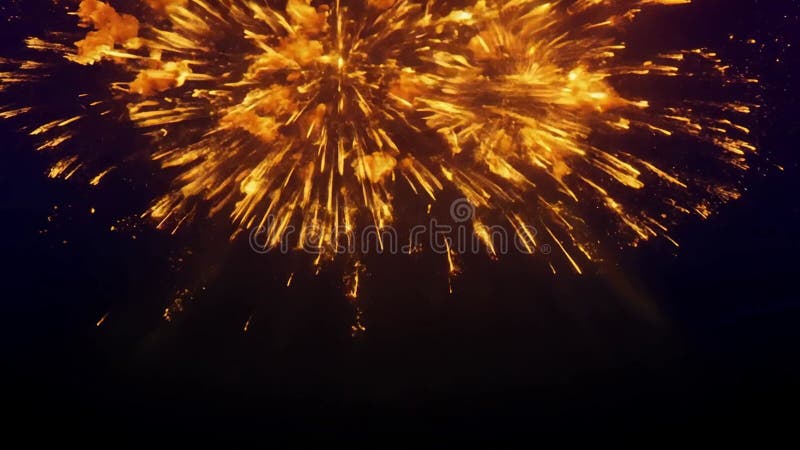 An Impressive and Powerful Explosion of Fire and Light Stock Footage ...