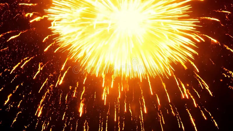 An Impressive and Powerful Explosion of Fire and Light Stock Video ...
