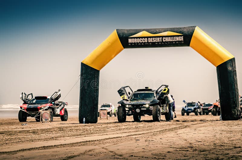 Impressive Rally Raid Buggies on the Beach of Plage Blanche on the ...