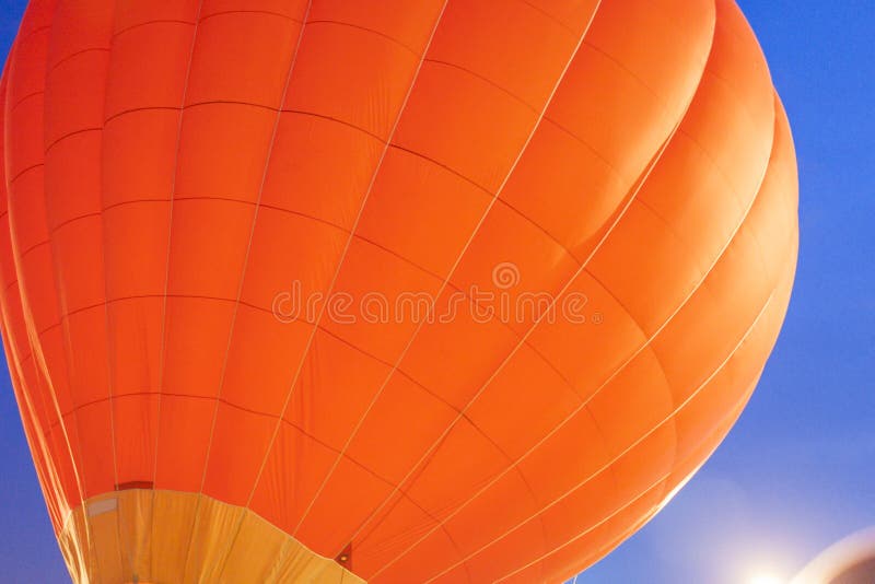 Impressive Red Air Balloon Levitating Its Night Show Stock Photos ...