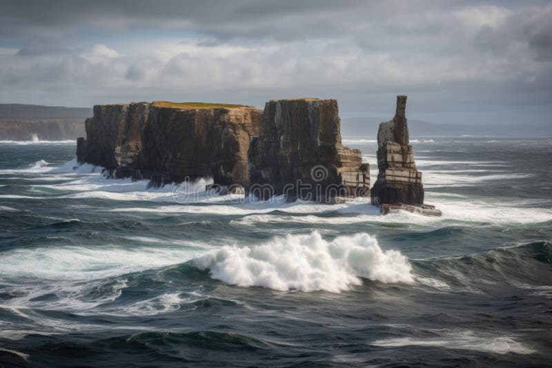 Impressive Rock Formations and Cliffs Towering Over the Ocean Waves ...