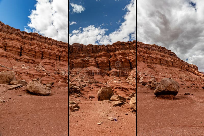 Impressive Rock Formations of Red Stone in the Vermillion Cliffs Region ...
