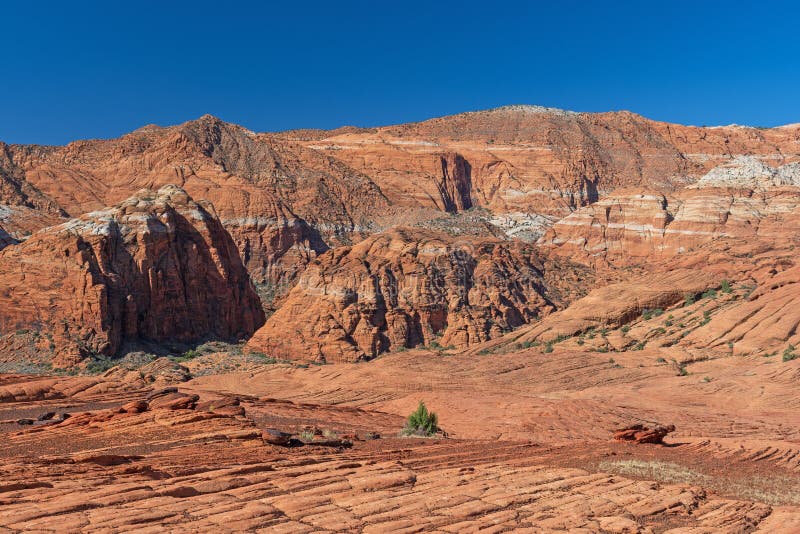 Impressive Sandstone Cliffs Rising from the Desert Stock Image - Image ...
