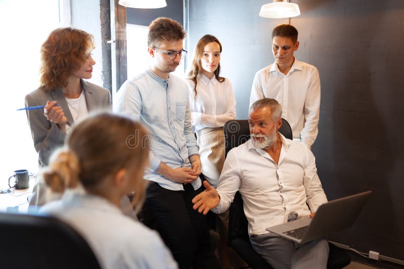 Impressive Senior Man, Professor Helds Master Class, Workshop for His ...