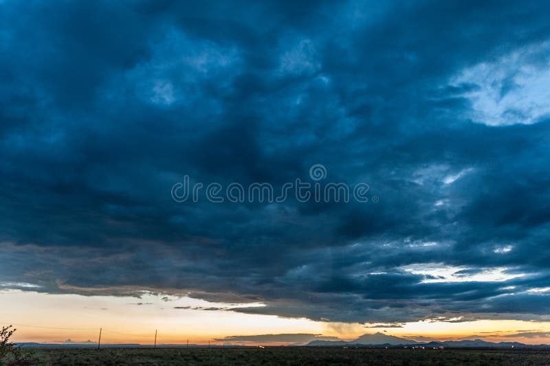 Impressive Cloud Formations Along Route 66 Stock Photo - Image of ...