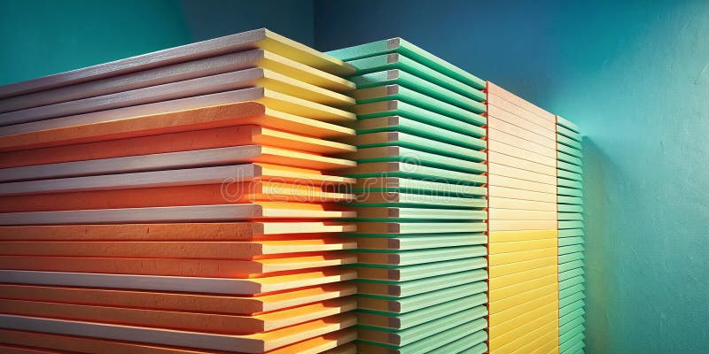 ConstructionReady Gypsum Board Stack a Crucial Building Material Supply ...