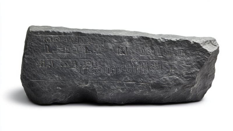 An Impressive Stone with Intricate Inscriptions on Its Surface. this ...