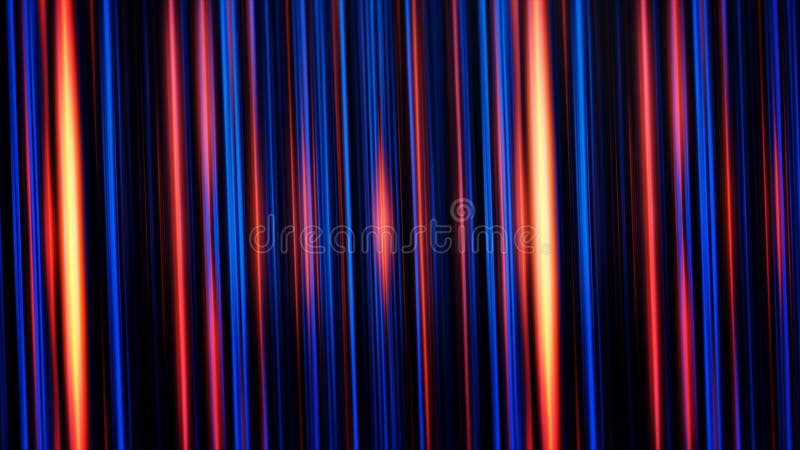 Impressive Straight Blue and Red Lines Shining on the Black Background ...