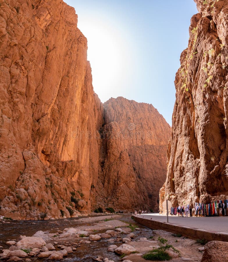 Impressive Todra Gorge in the Atlas Mountains of Morocco Editorial ...