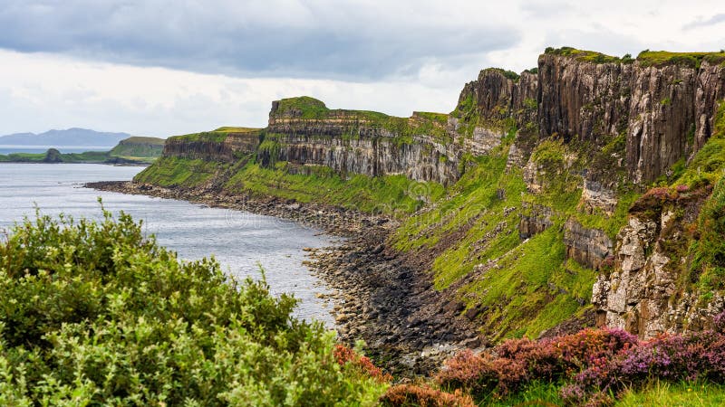 Impressive Vertical-walled Cliffs on the Scottish Island of Skye, UK ...