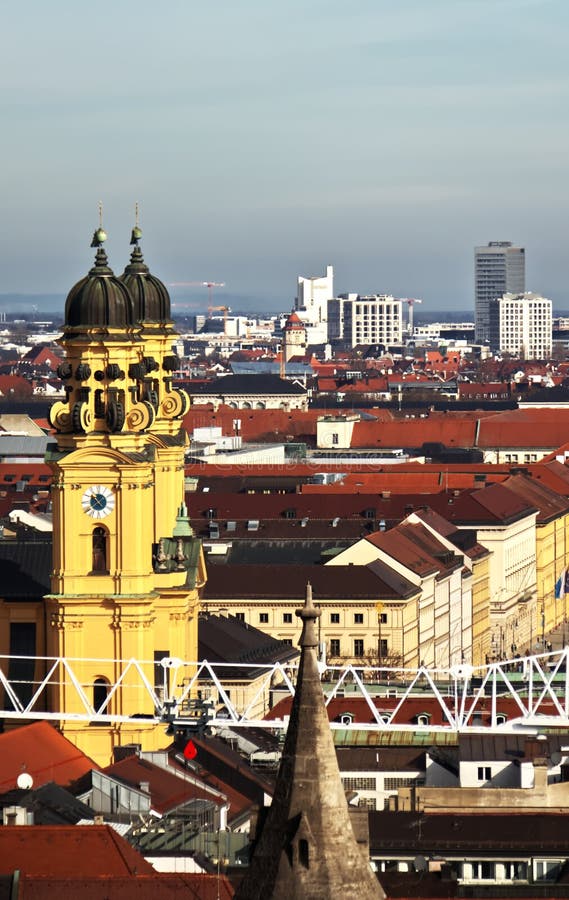 Impressive View of Munich from the Alter Peter Tower Stock Photo ...