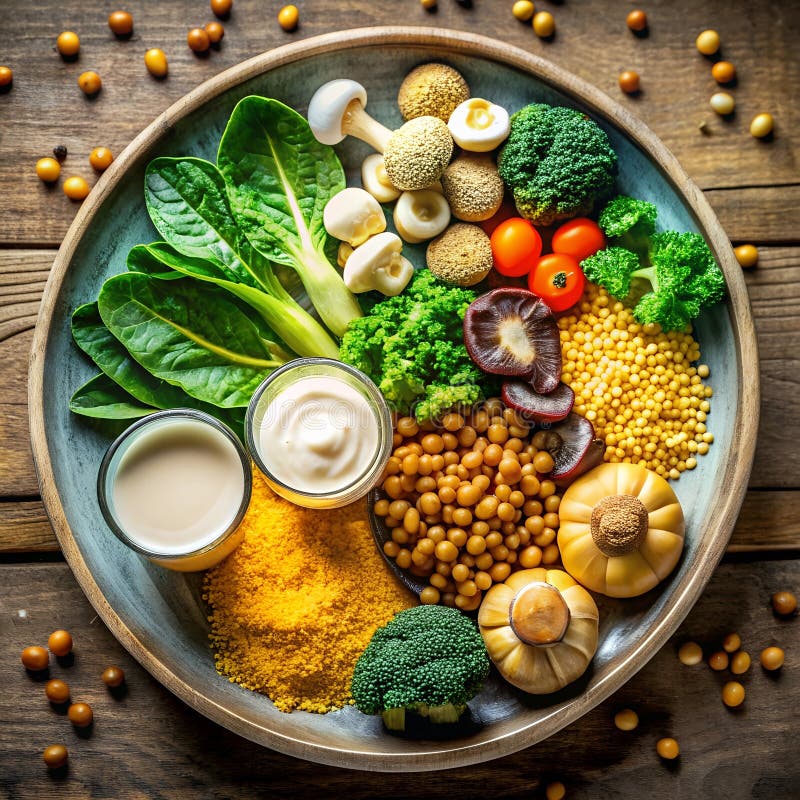 An Impressive Visual Demonstration of a Colorful Vegetarian Dish. Stock ...