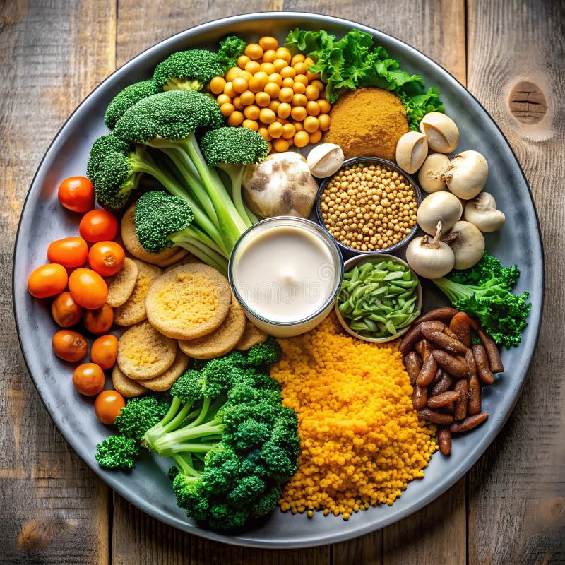 An Impressive Visual Demonstration of a Colorful Vegetarian Dish. Stock ...