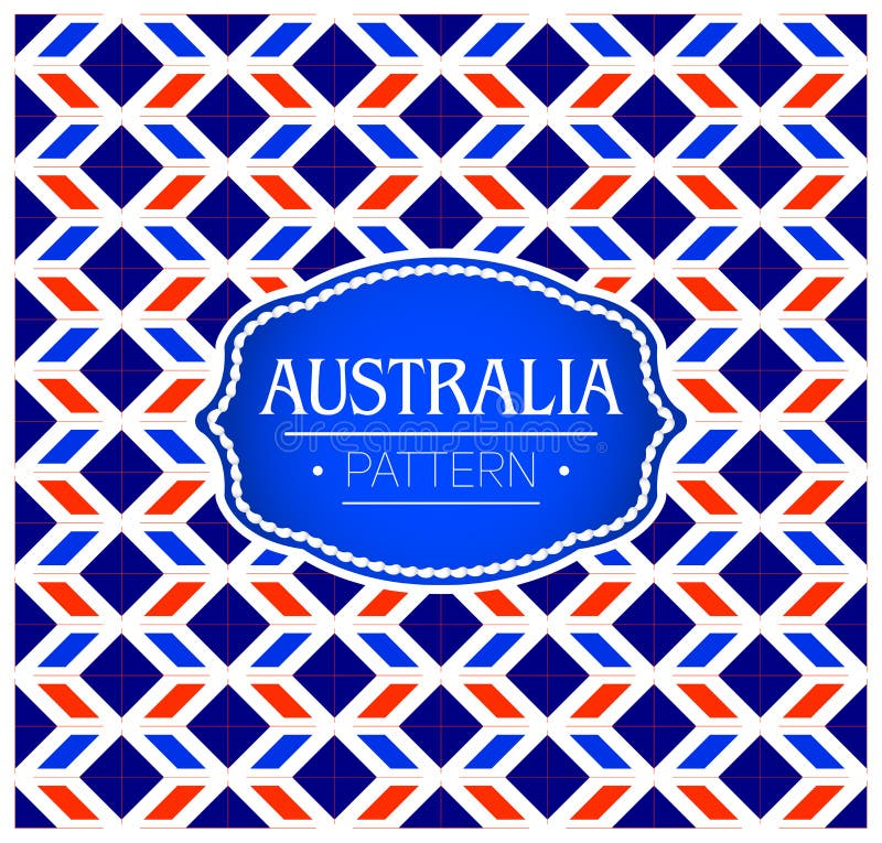 Australia Pattern, Background Texture and Emblem with the Colors of the ...