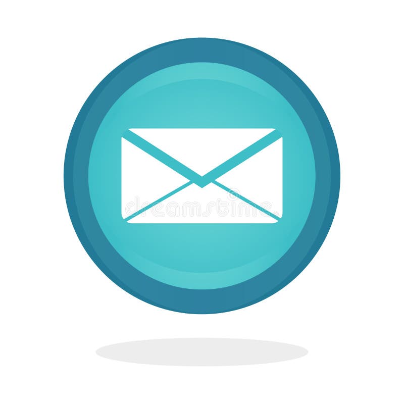 Mail button vector stock vector. Illustration of deliver - 137068452