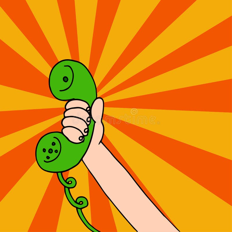 Illustration To Tell Someone To Call Right Now by Phone Stock Vector ...