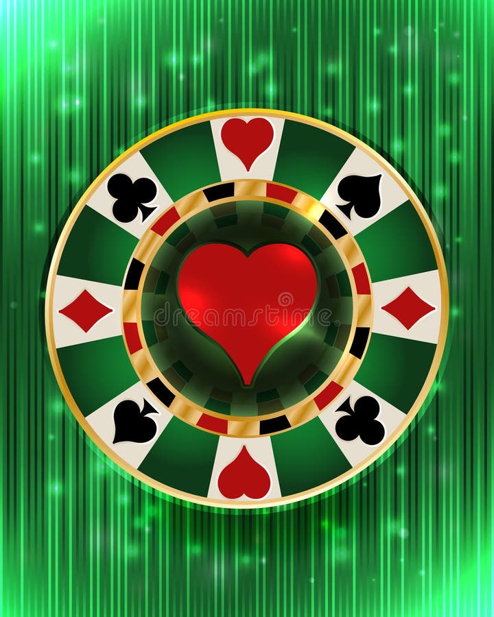 Casino Vip Poker Hearts Chip, Vector Stock Vector - Illustration of ...