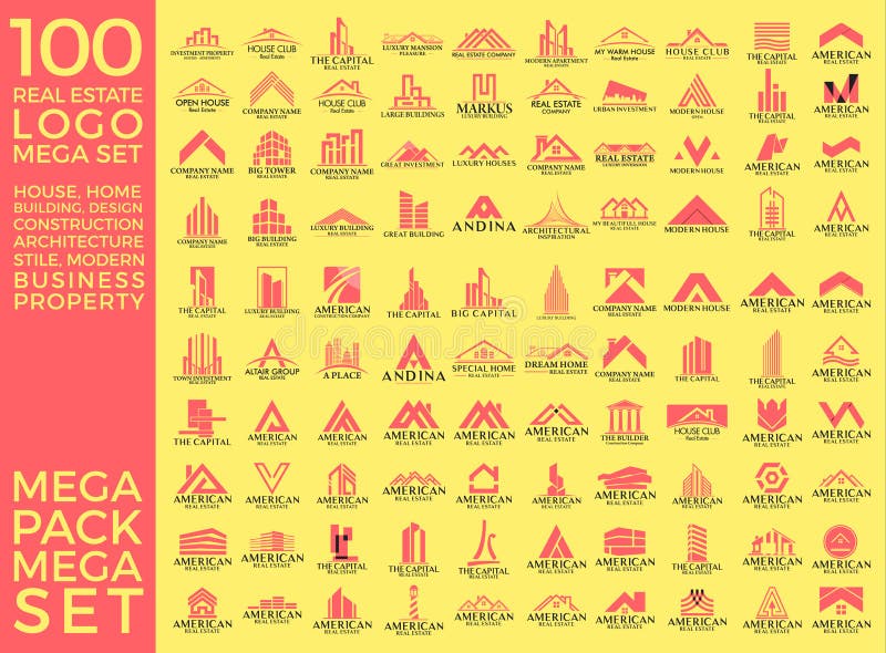 Mega Set and Big Group, Real Estate, Building and Construction Logo ...