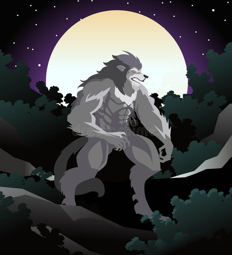 Half Man Half Wolf Stock Illustrations – 14 Half Man Half Wolf Stock ...